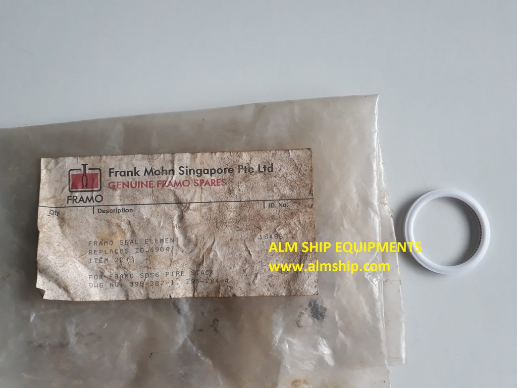 SEAL ELEMENT ID 184853 FOR FRAMO SDS-6 | ALM SHIP EQUIPMENTS